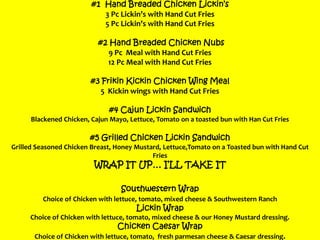 Chicken Lickins Presentation Bk | PPTX