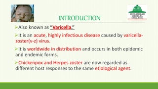 Epidemiology and control measures for CHICKENPOX {Varicella} | PPTX