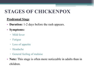 CHICKENPOX.pptx | Infectious Diseases | Diseases and Conditions