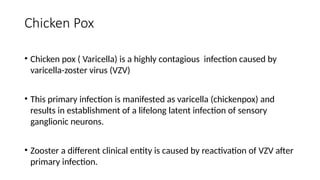 CHICKEN POX.pptx. Aids understanding of Chicken pox. | PPTX