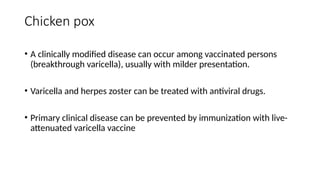 CHICKEN POX.pptx. Aids understanding of Chicken pox. | PPTX