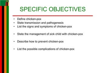 Chicken pox - THE MULAS.ppt | Infectious Diseases | Diseases and Conditions