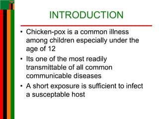 Chicken pox - THE MULAS.ppt | Infectious Diseases | Diseases and Conditions