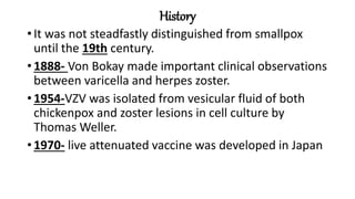 Chickenpox Varicella zoster virus.VZV FIJI | PPTX