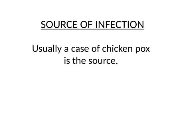CHICKEN POX diagnosis and management ppt | PPTX | Infectious Diseases ...