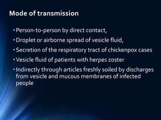 Chickenpox Transmission
