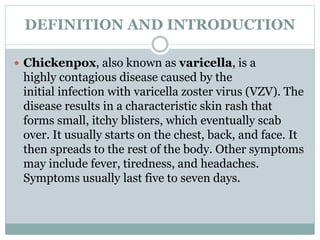 Chickenpox and smallpox | PPTX