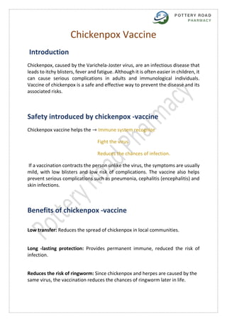 Chickenpox Vaccine In The UK ( Reading ) | PDF