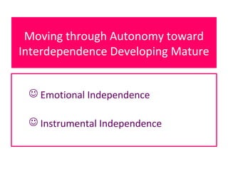 Chickering's theory | PPT