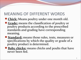 Chick grading and sexing | PPT