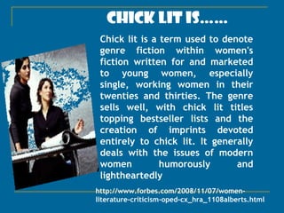 Chick lit | PPT