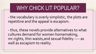 Chick Literature (Chick Lit) | PPTX