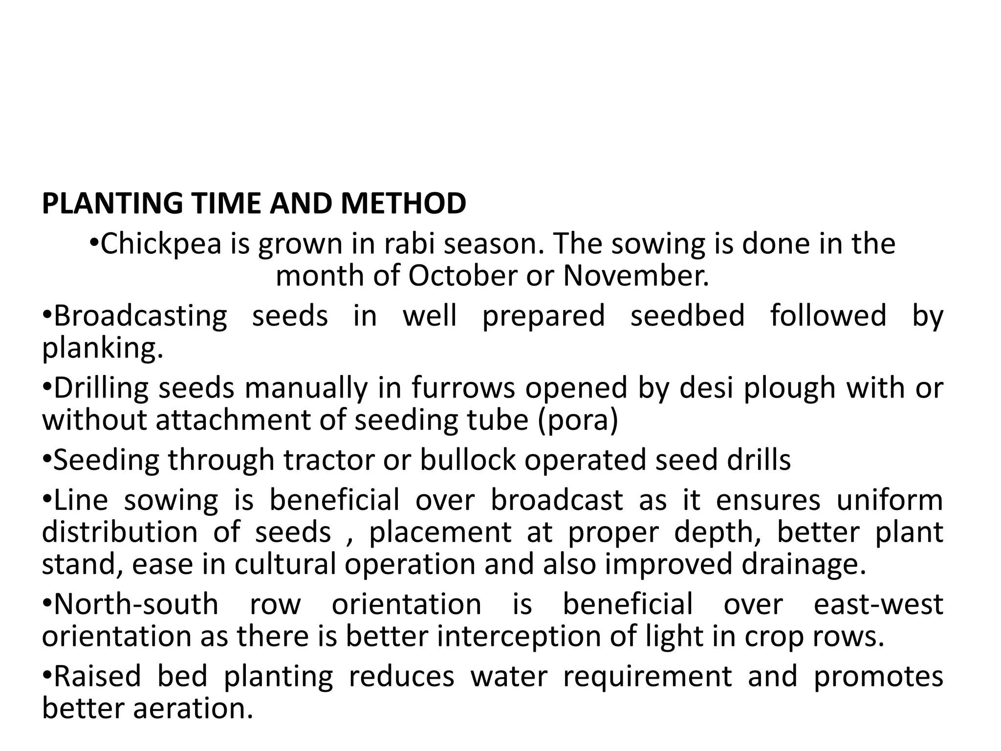 chickpea and its all details with climatic requirement .pptx