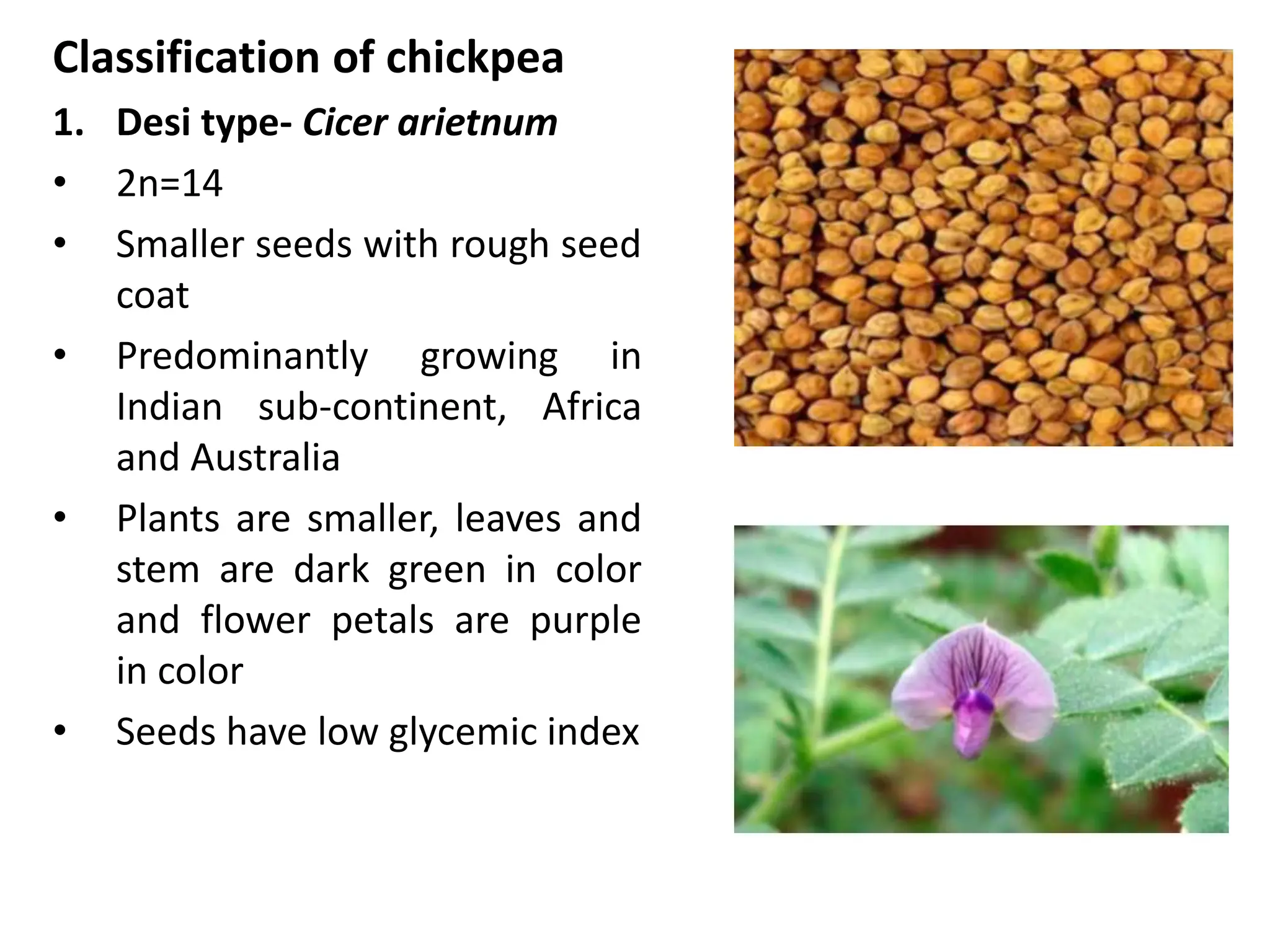 chickpea and its all details with climatic requirement .pptx | Agriculture | Industries