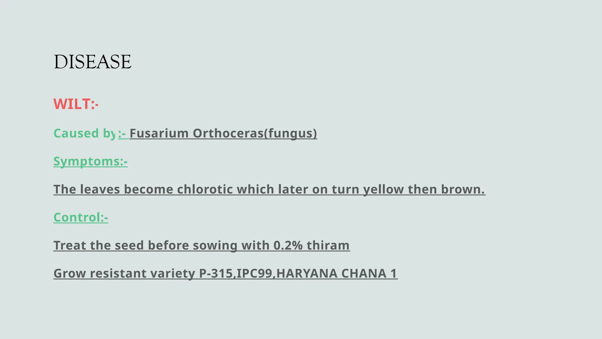 CHICKPEA AGRO-5221 crop production technology | PPTX
