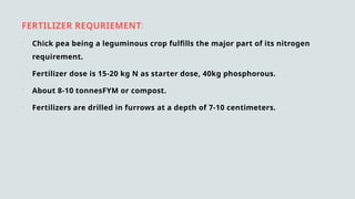 CHICKPEA AGRO-5221 crop production technology | PPTX