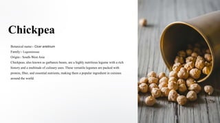 cultivation practices for chickpea cultivation | PPTX