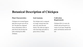 cultivation practices for chickpea cultivation | PPTX