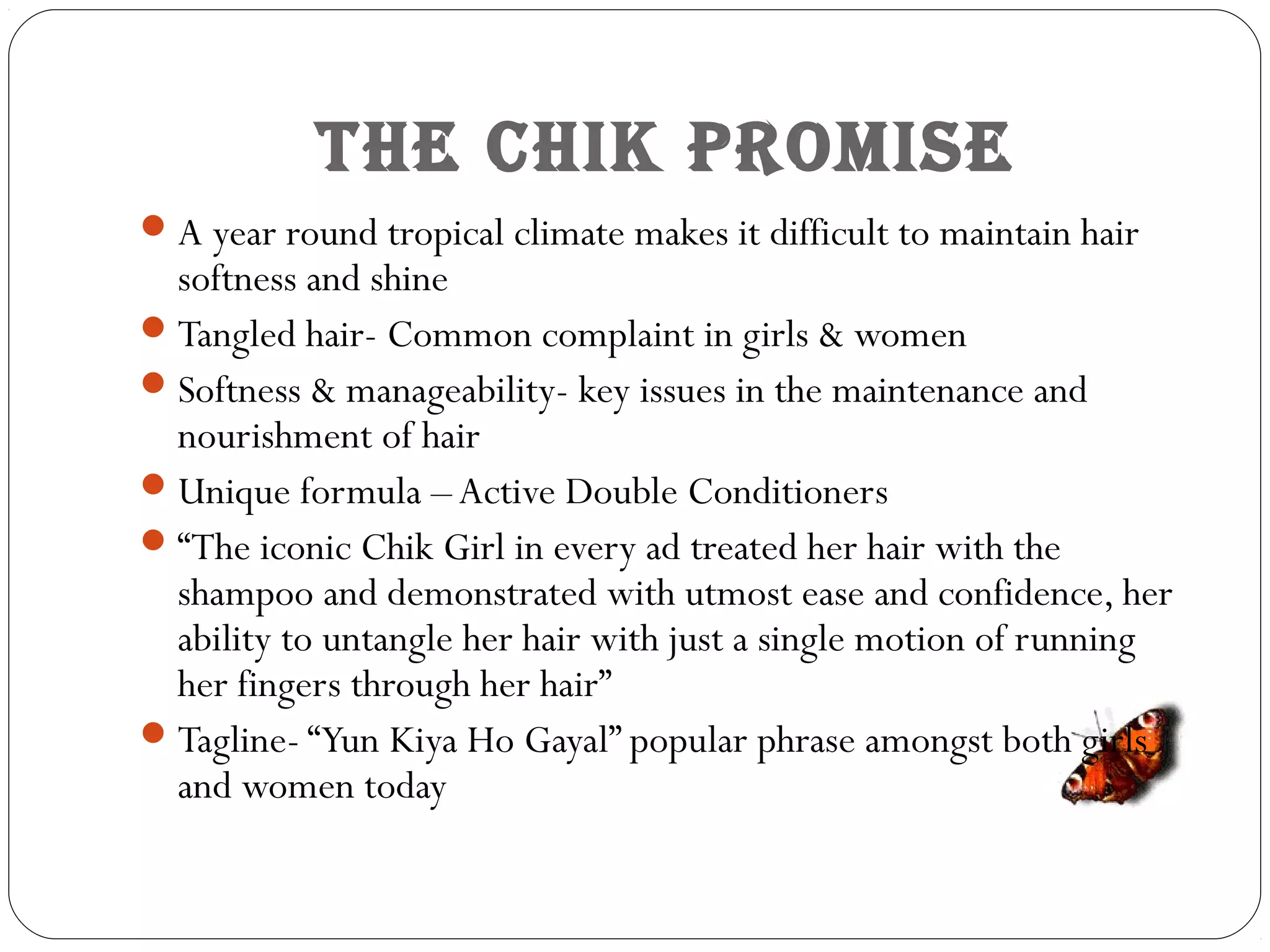 Chick shampoo case study | PPT