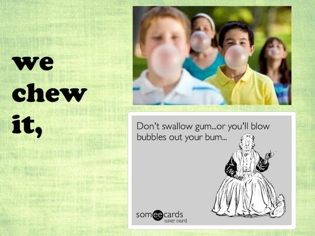 Alternative Destination for Chewing Gum | PDF