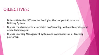 alternative delivery system | PPTX