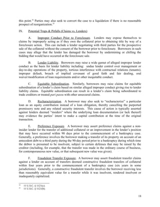 Commercial Real Estate Loan Workouts- A Basic Overview | DOC
