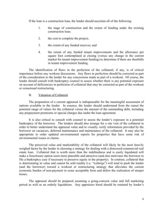 Commercial Real Estate Loan Workouts- A Basic Overview | PDF