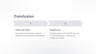 Chief Customer Officer vs Chief Operating Officer: Understanding the ...