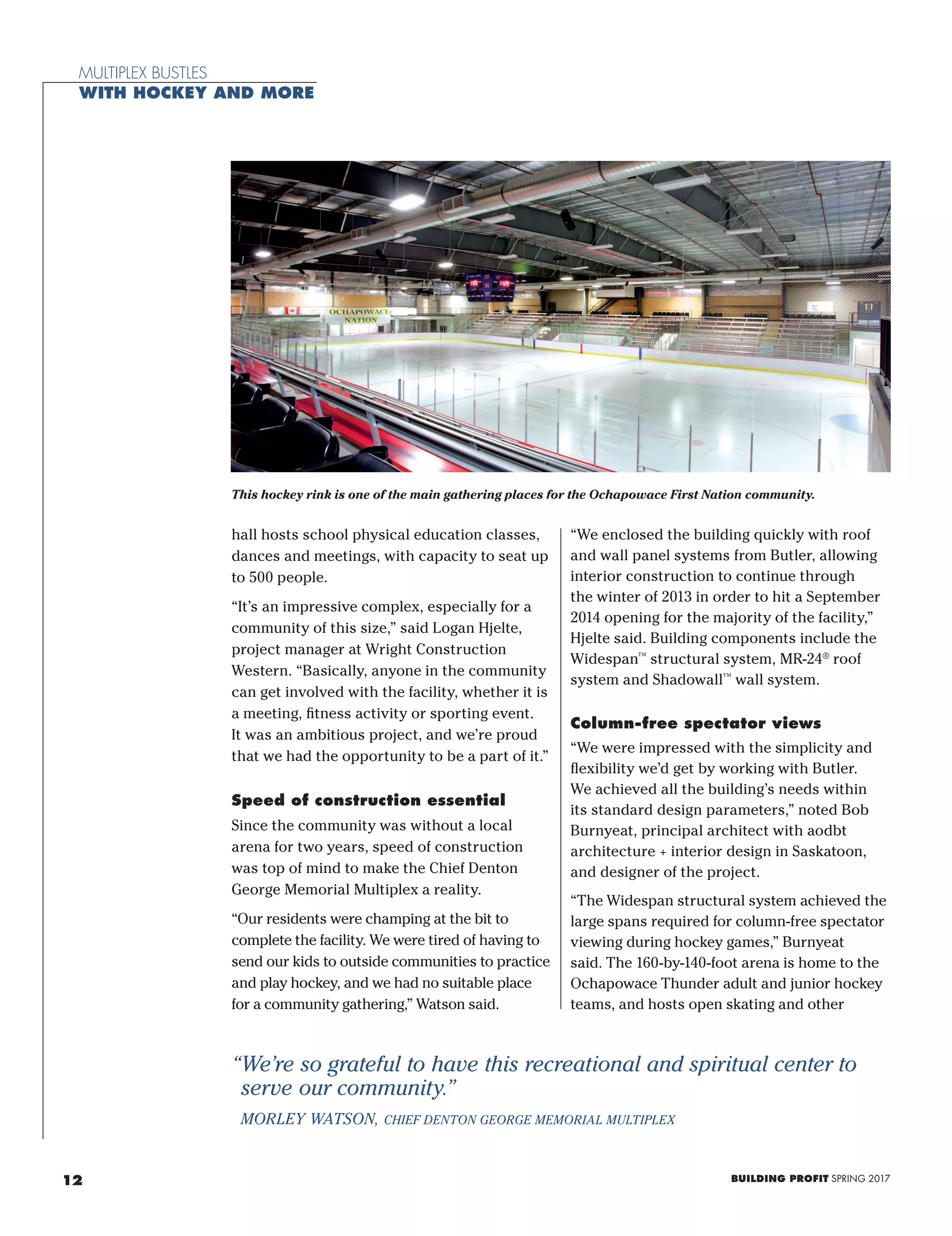 Multiplex bustles with hockey and more | PDF