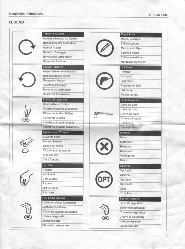 CHIEF - Universal Interface Brackets - Installation Instructions - SLBU ...