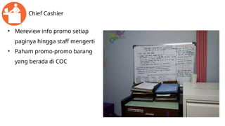 Chief Cashier dan semua proses yang ada di dalamnya | PPT