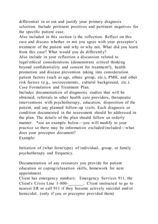 Chief Complaint Follow upHistory of Presenting IllnessMr | DOCX