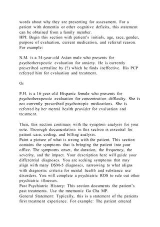 Chief Complaint Follow upHistory of Presenting IllnessMr | PDF