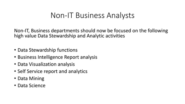 Chief Data Officer (CDO) Organization Roles | PPTX | Information ...