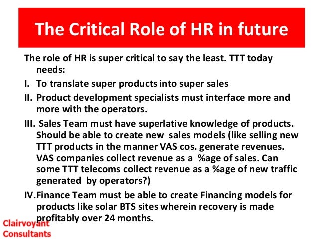 Role of HR Head- Beyond the JD