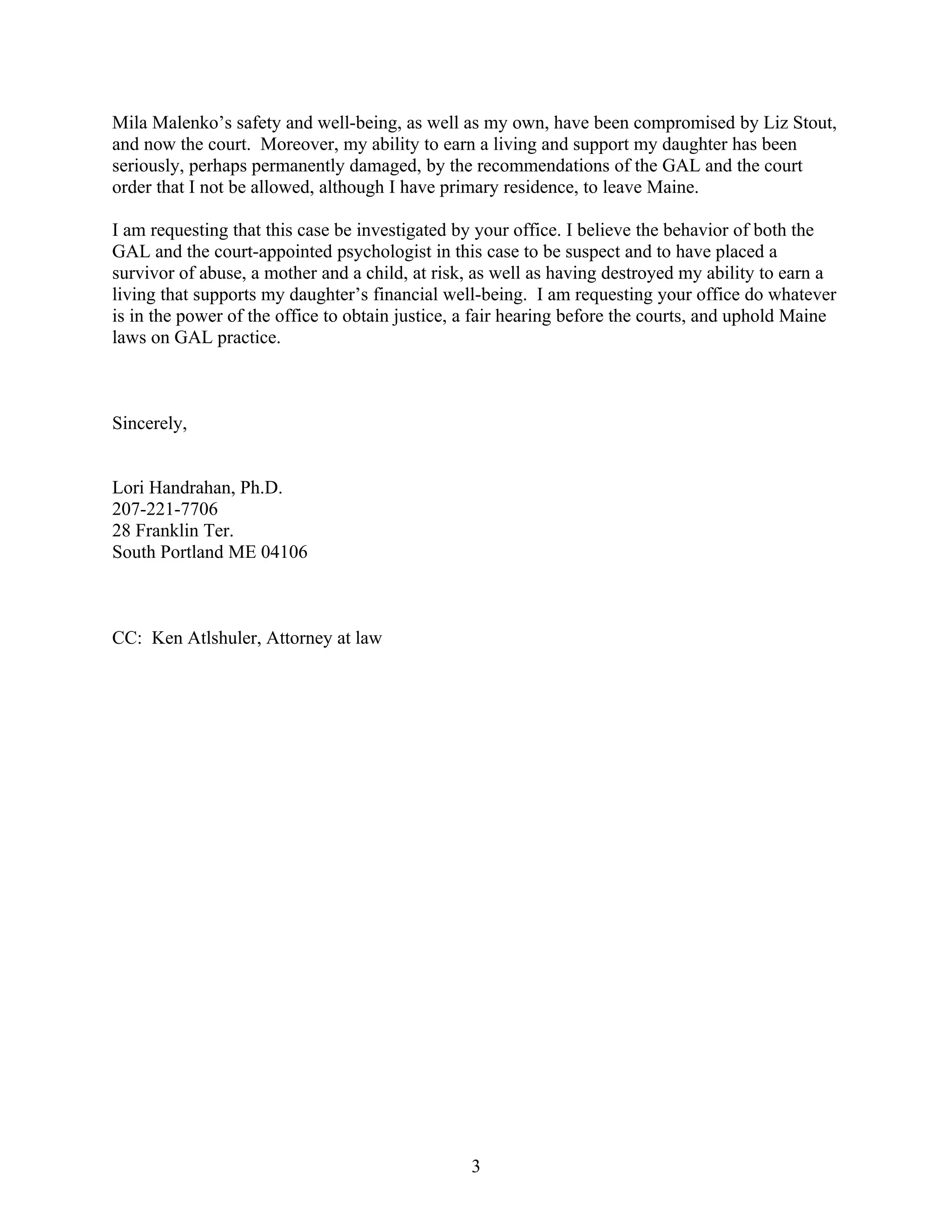 Chief judge letter(1) | DOC