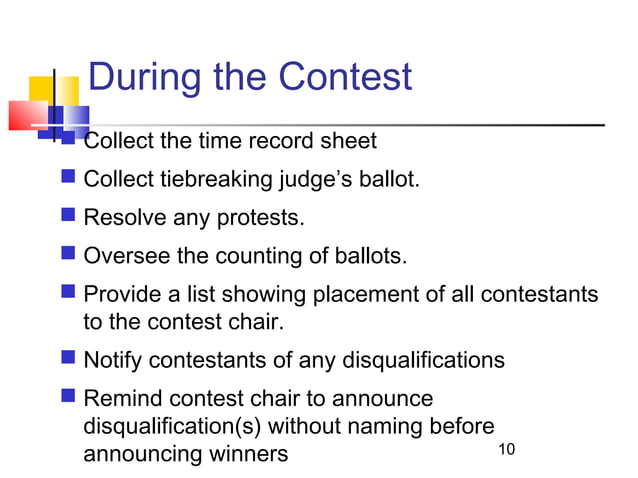 Toastmasters Contests Chief Judges Training 2015-2016 | PPT