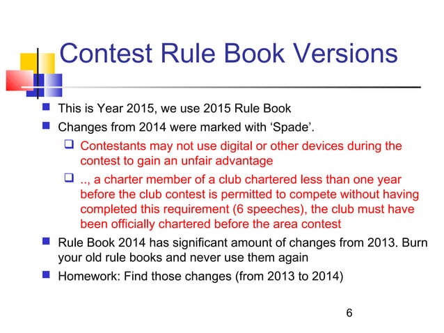 Toastmasters Contests Chief Judges Training 2015-2016 | PPT