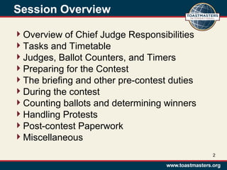 Chief judge training | PPT