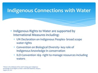 Chief Keith Matthew, Simpcw First Nation - "Water is the lifeblood of ...
