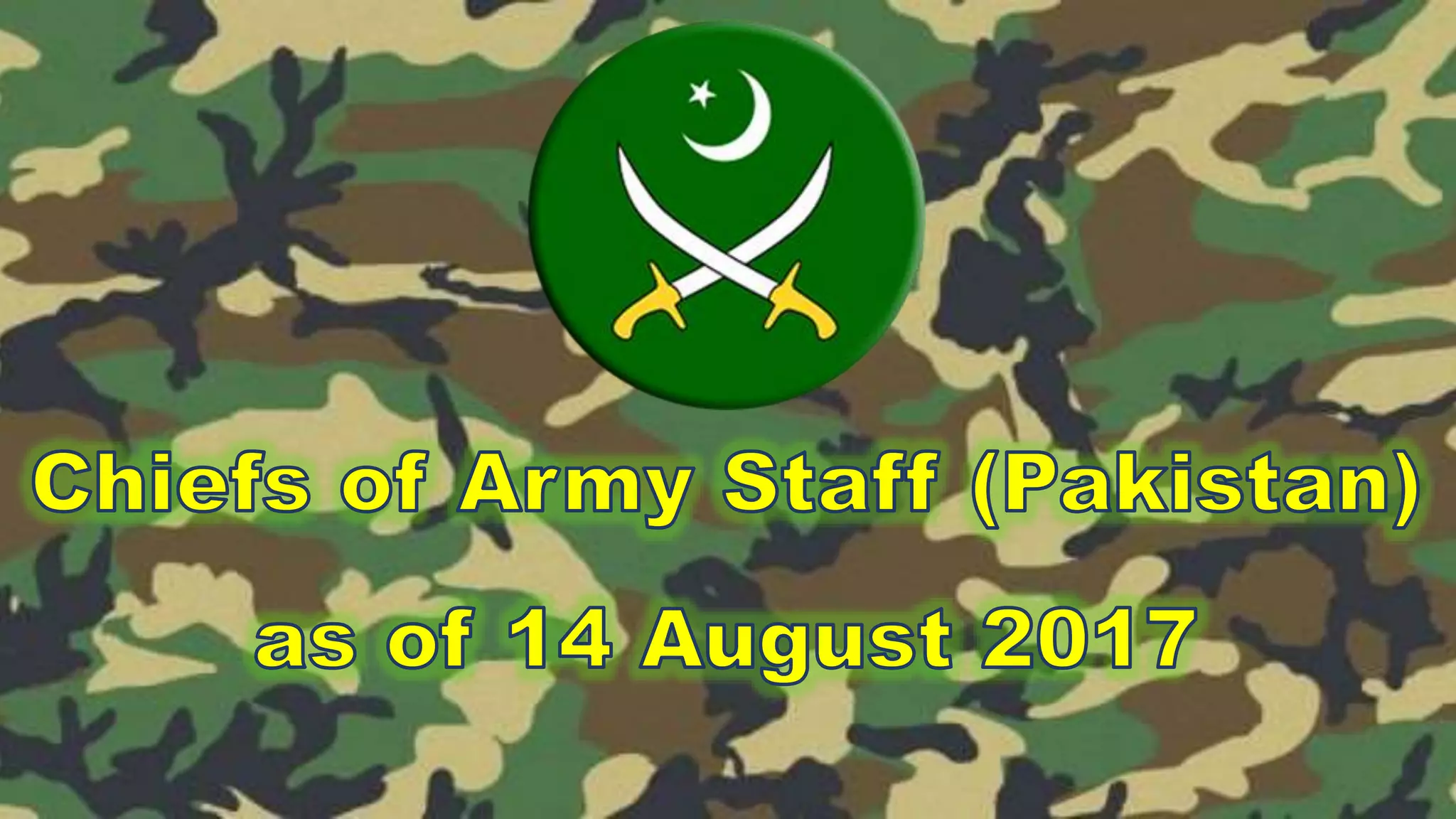 Chiefs of Army Staff (Pakistan) | PPTX