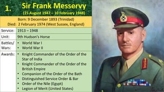 Chiefs of Army Staff (Pakistan) | PPTX