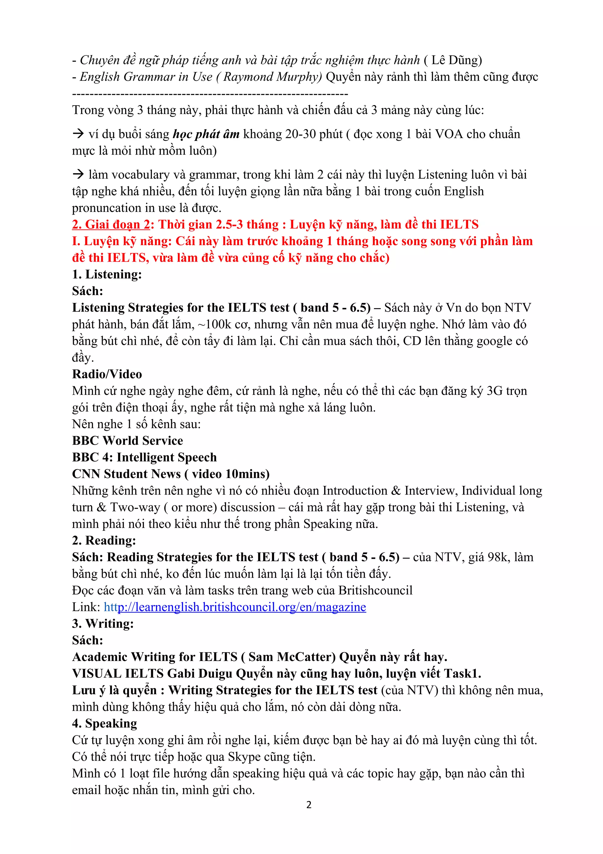 Chien luoc hoc ielts | DOC