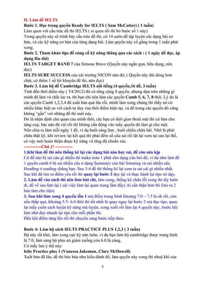 Chien luoc hoc ielts | PDF