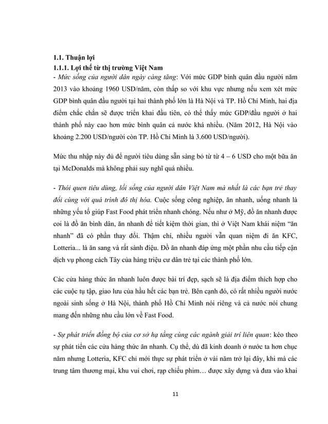 Tiểu luận: Chiến lược thâm nhập thị trường của Mcdonald’s thâm nhập thị trường VN | DOC