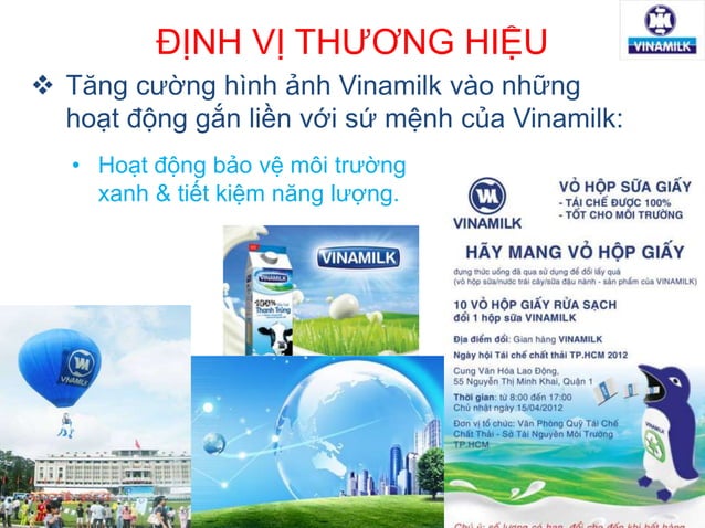Chien luoc tiep thi, dinh vi thuong hieu & marketing mix vinamilk | PPTX
