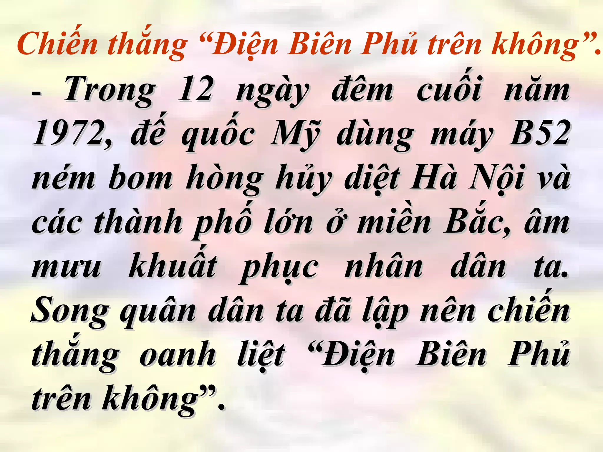 Chien thang dien bien phu tren khong | PPT