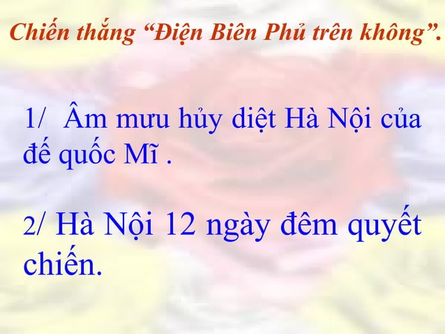Chien thang dien bien phu tren khong | PPT
