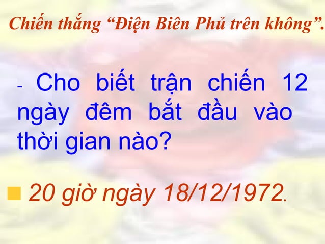 Chien thang dien bien phu tren khong | PPT
