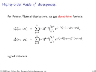 Slides: On the Chi Square and Higher-Order Chi Distances for ...
